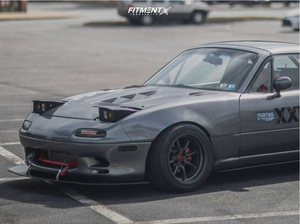 1997 Mazda Miata Base with 15x9 Rota Rkr and Maxxis 245x45 on Coilovers ...