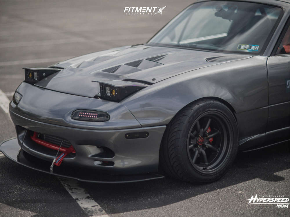1997 Mazda Miata Base with 15x9 Rota Rkr and Maxxis 245x45 on Coilovers ...