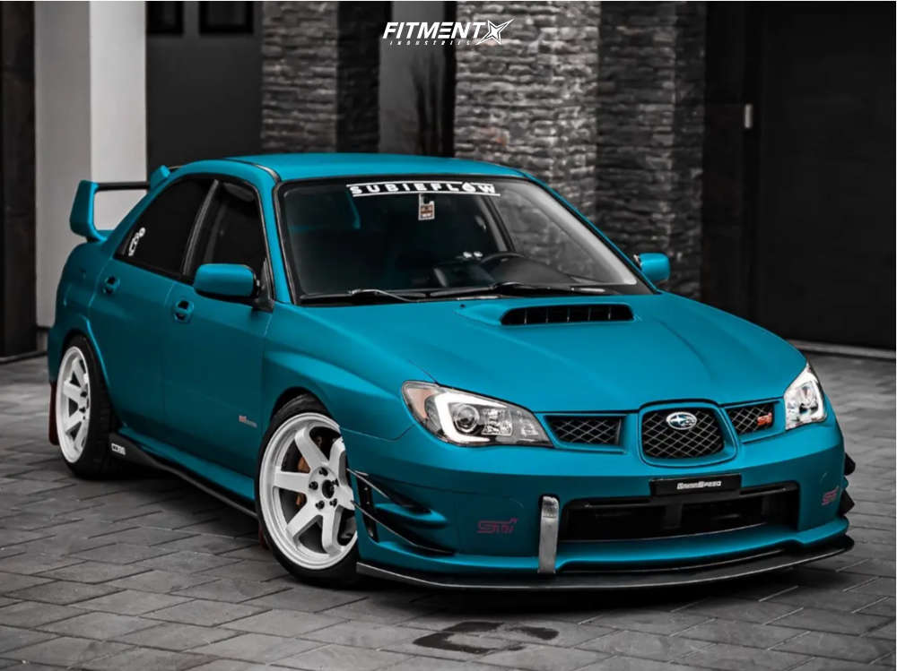 2006 Subaru Impreza WRX STI with 18x9.5 Rota Grid and Continental ...
