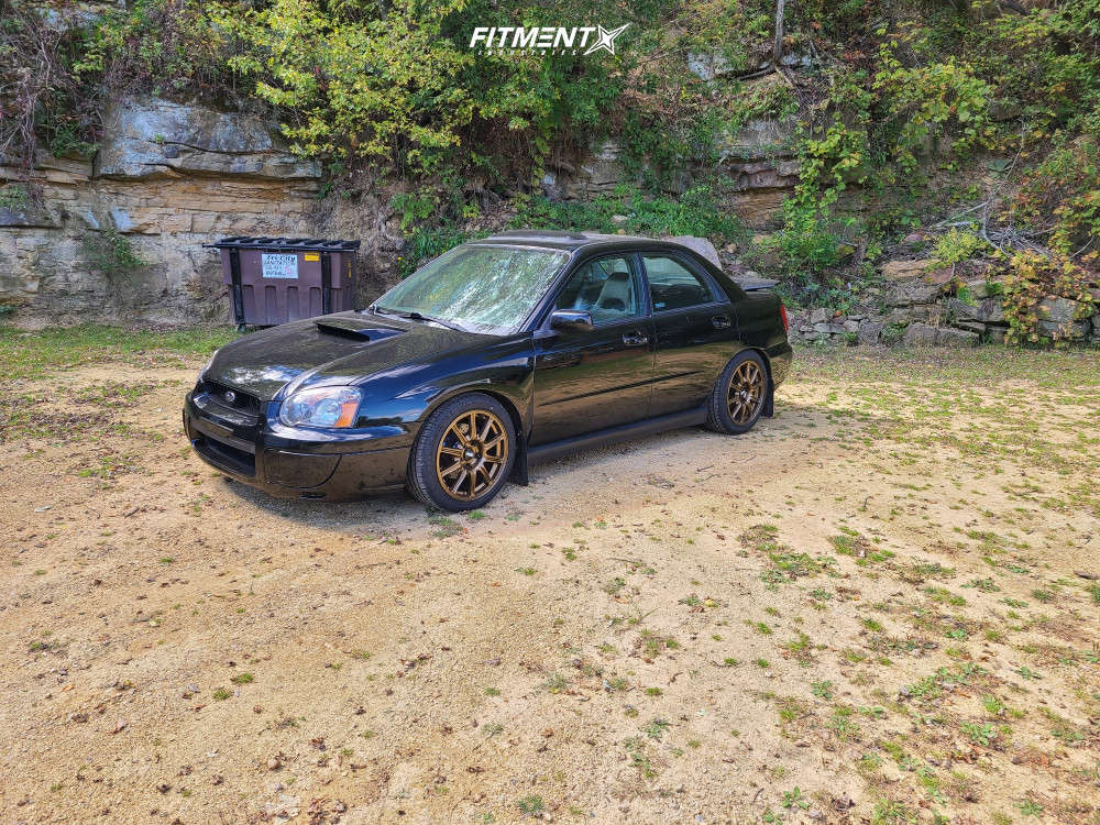 2004 Subaru Impreza WRX with 17x8 BBS Sti and Lexani 225x45 on Lowering Springs | 1917643 ...