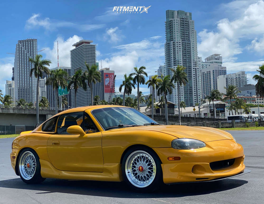 2002 Mazda Miata SE with 16x8 JNC Jnc004 and Nitto 205x45 on Coilovers ...