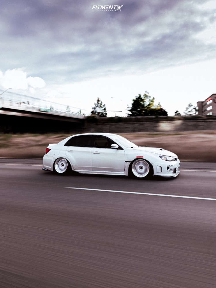2011 Subaru Impreza WRX STI with 18x9.5 Work Meister S1 3p and Nokian ...