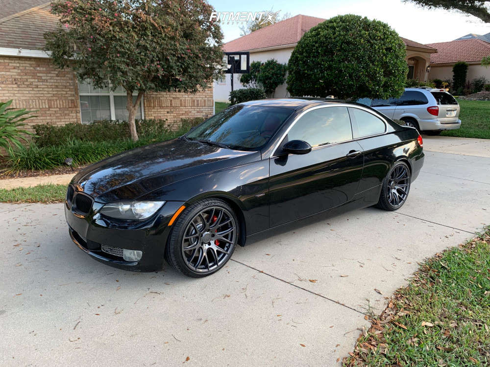 2007 BMW 335i Base with 19x8.5 ESR Sr12 and Lexani 235x35 on Lowering ...