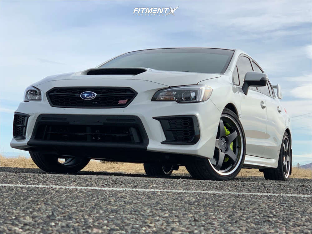 2021 Subaru WRX STI Base with 19x8.5 Motegi Mr151 and Yokohama 245x35 on Stock Suspension ...