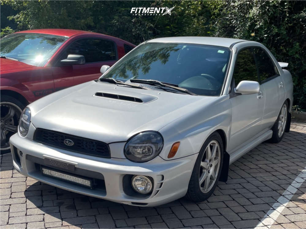 2003 Subaru Impreza WRX with 17x8 Prodrive Pff7 and Goodyear 215x50 on ...
