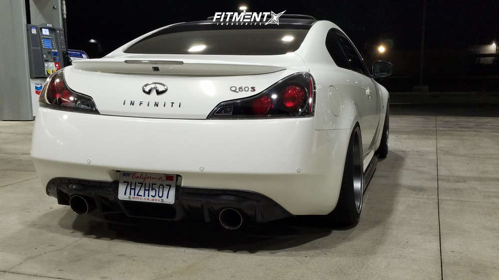 2014 INFINITI Q60 Sport with 19x9.5 Aodhan Ds02 and Continental 245x45 ...