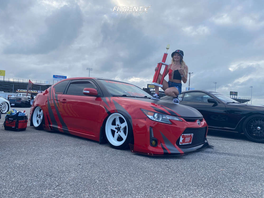 2015 Scion TC Base with 18x9.5 Cosmis Racing Xt-005r and Toyo Tires ...