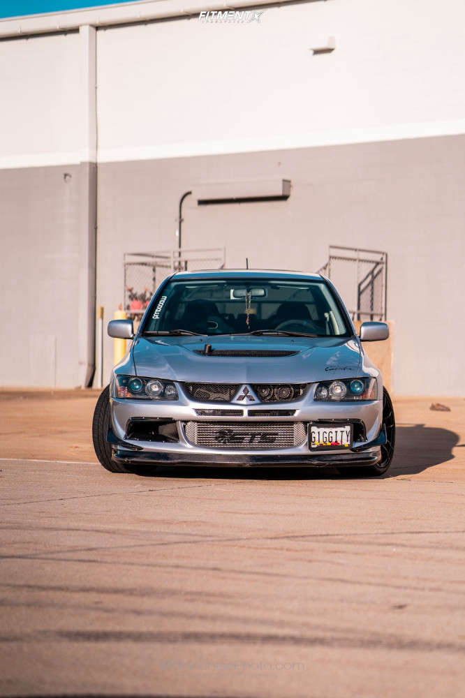 2003 Mitsubishi Lancer Evolution with 18x9.5 AVID1 AV20 and Nitto ...