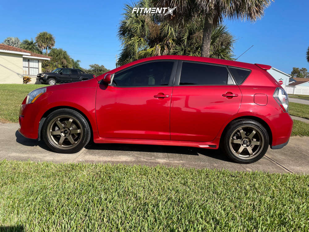 2009 Pontiac Vibe GT with 18x8 AVID1 AV6 and Vercelli 235x45 on Stock ...