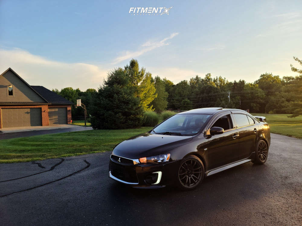 2017 Mitsubishi Lancer ES with 18x8.5 AVID1 AV20 and Continental 225x40 ...