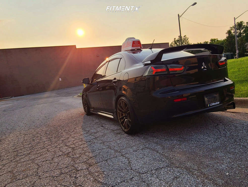 2017 Mitsubishi Lancer ES with 18x8.5 AVID1 AV20 and Continental 225x40 ...