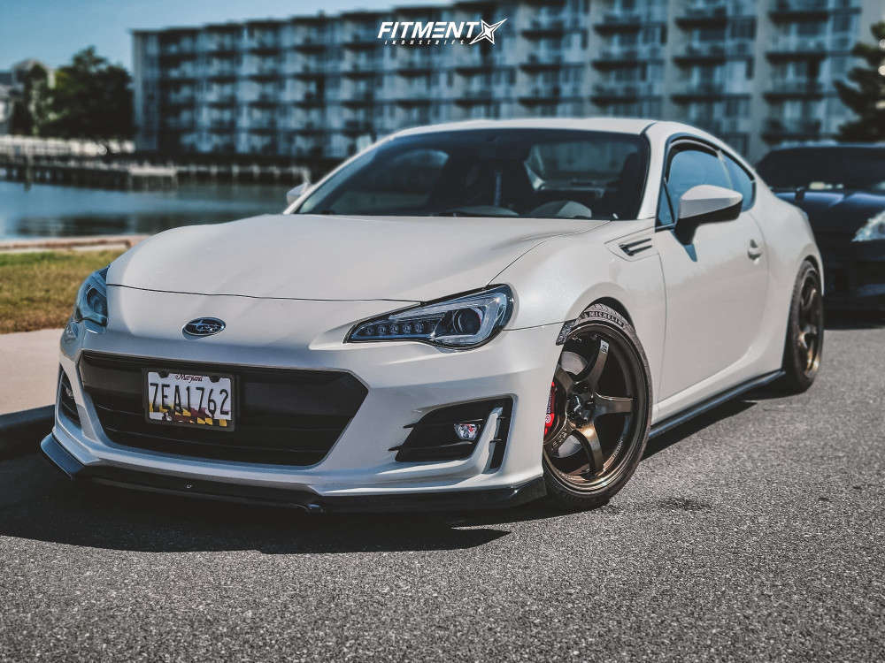 2017 Subaru BRZ Sport-tech with 18x9.5 Rays Engineering 57cr and Michelin 255x35 on Coilovers ...