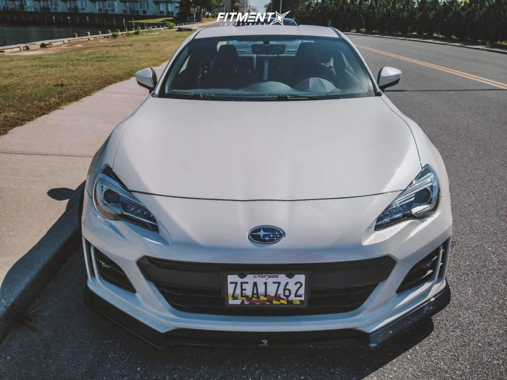 2017 Subaru BRZ Sport-tech with 18x9.5 Rays Engineering 57cr and Michelin 255x35 on Coilovers ...