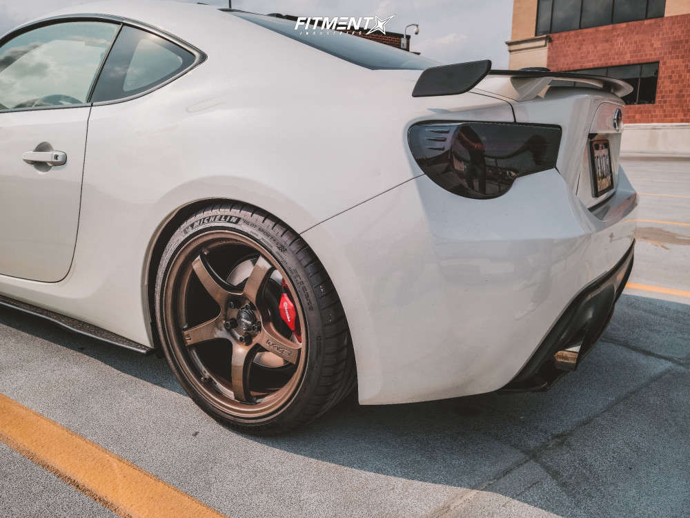 2017 Subaru BRZ Sport-tech with 18x9.5 Rays Engineering 57cr and Michelin 255x35 on Coilovers ...