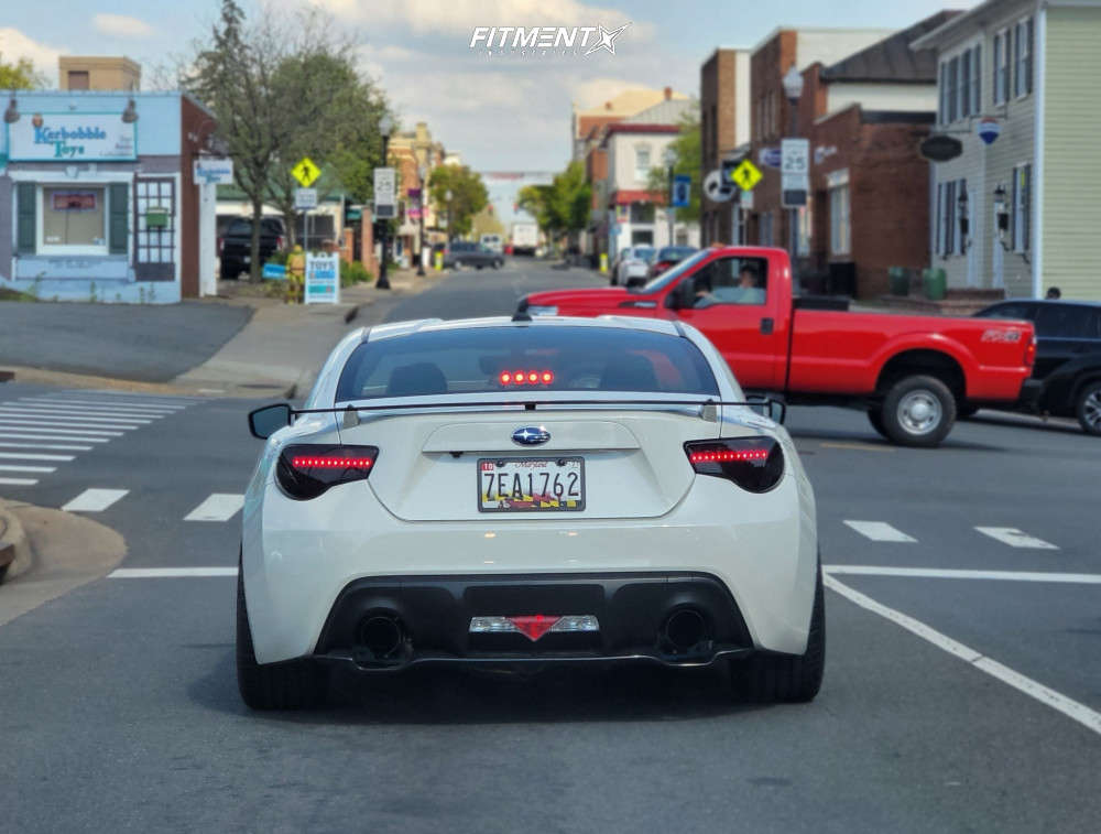 2017 Subaru BRZ Sport-tech with 18x9.5 Rays Engineering 57cr and Michelin 255x35 on Coilovers ...