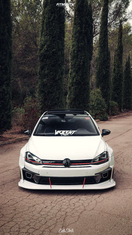 2014 Volkswagen GTI Wolfsburg Edition with 19x9.5 Work Emotion Cr 2p ...