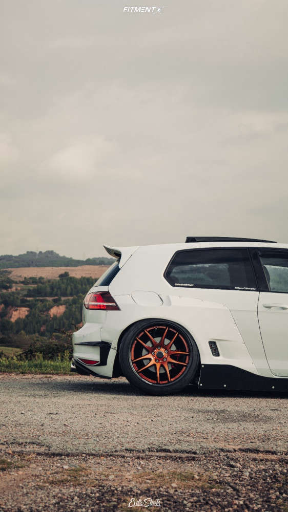 2014 Volkswagen GTI Wolfsburg Edition with 19x9.5 Work Emotion Cr 2p ...