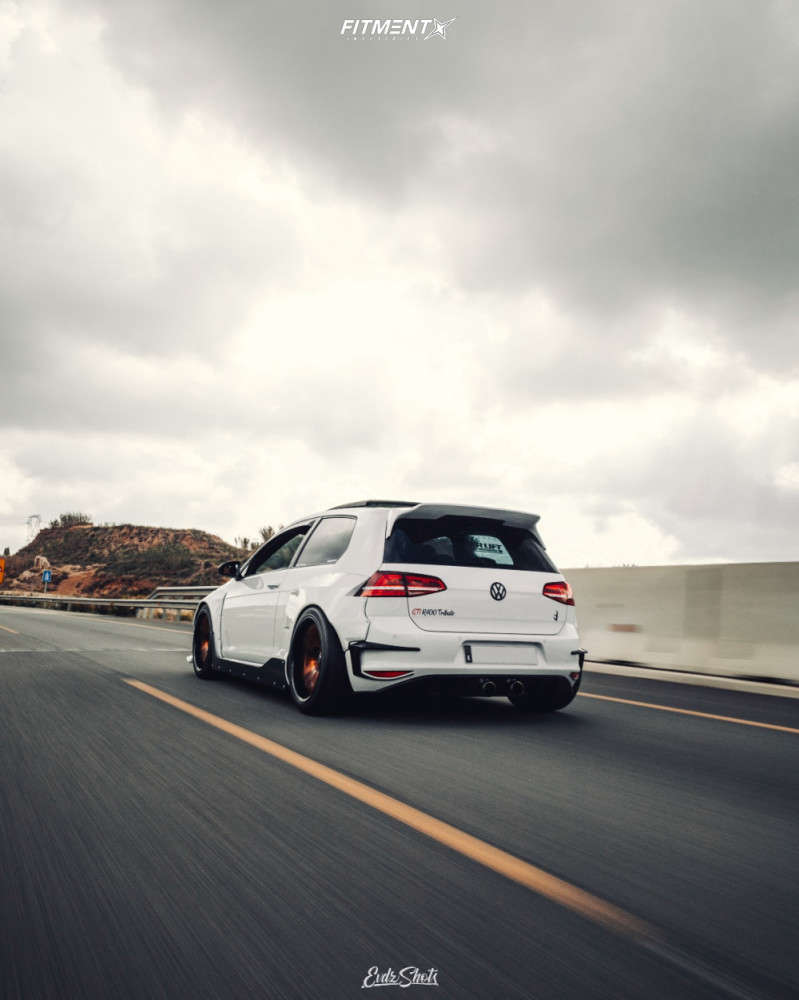 2014 Volkswagen GTI Wolfsburg Edition with 19x9.5 Work Emotion Cr 2p ...