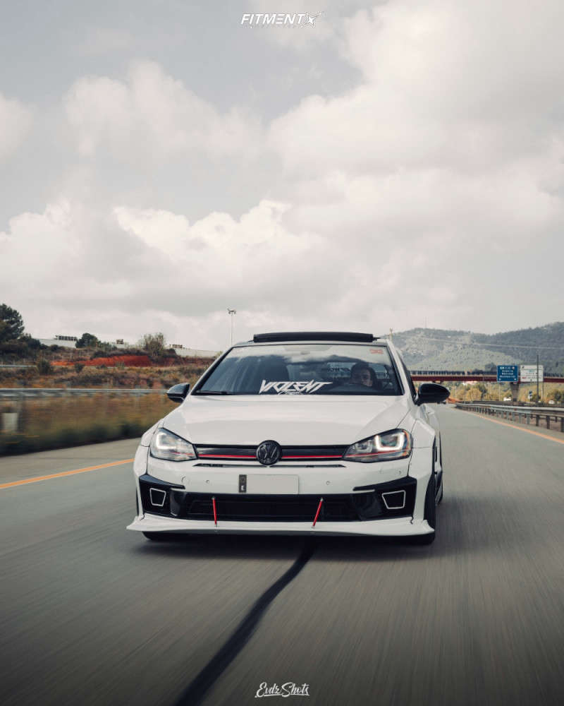 2014 Volkswagen GTI Wolfsburg Edition with 19x9.5 Work Emotion Cr 2p ...