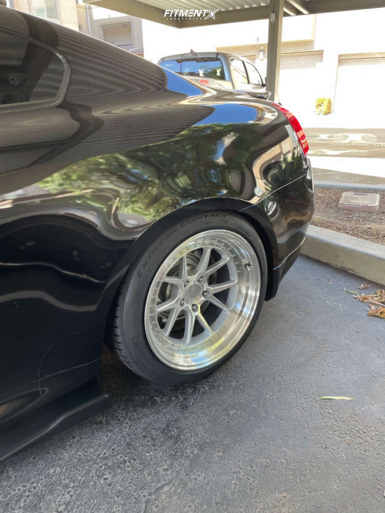 2008 INFINITI G37 Sport with 18x10.5 Aodhan Ds08 and Continental 255x40 on Coilovers | 1927332 ...