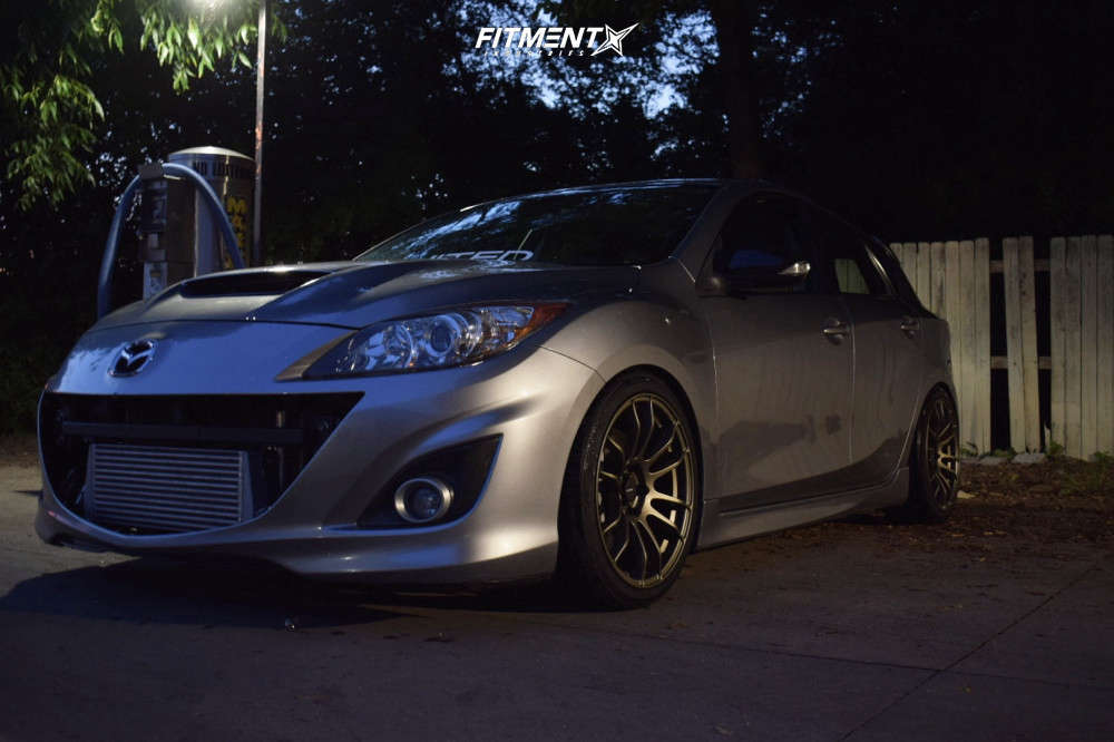 2013 Mazda 3 Mazdaspeed with 18x8.5 AVID1 AV20 and Hankook 225x40 on ...