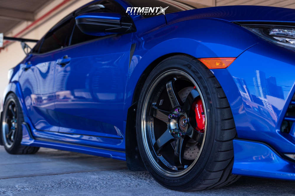 2019 Honda Civic Type R with 18x9.5 Volk Te37sl and Falken 275x35 on ...