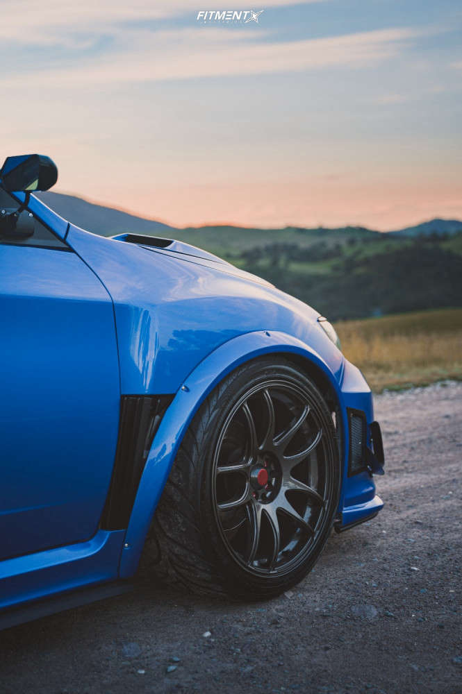 2010 Subaru Impreza WRX with 18x9.5 Replica Ultrex Cobra (Kiwami Rep ...