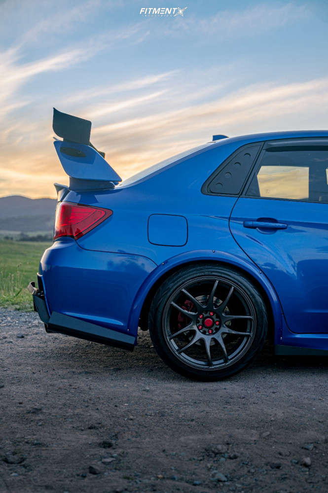 2010 Subaru Impreza WRX with 18x9.5 Replica Ultrex Cobra (Kiwami Rep ...