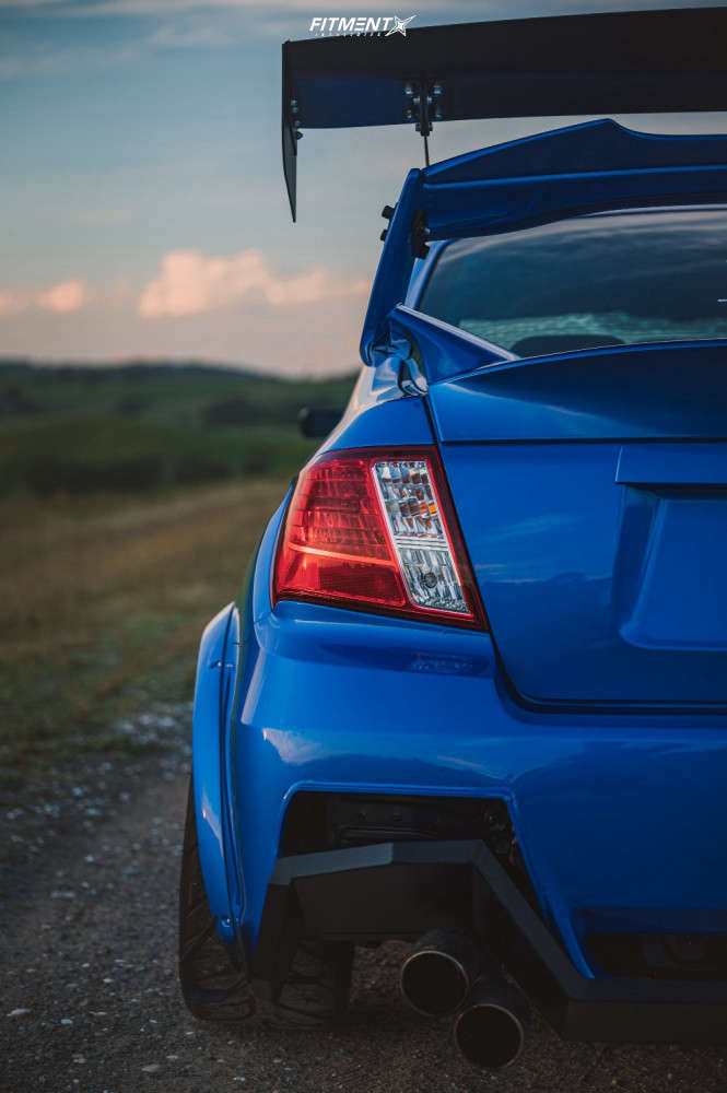 2010 Subaru Impreza WRX with 18x9.5 Replica Ultrex Cobra (Kiwami Rep ...