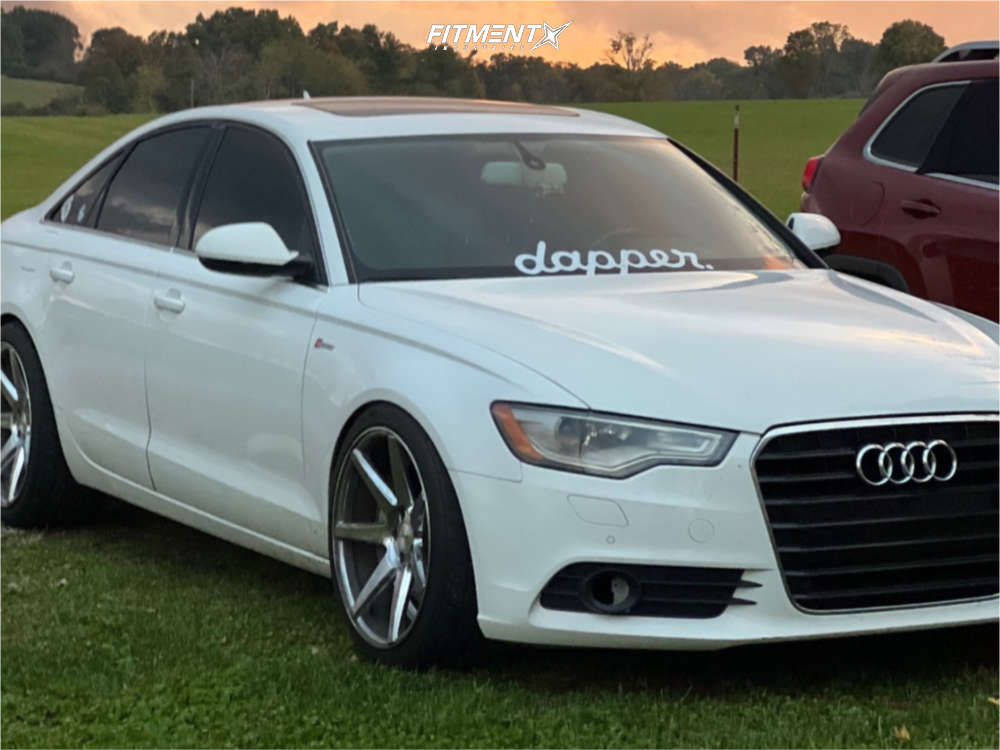 2012 Audi A6 Quattro Premium Plus with 20x10.5 Vossen Cv7 and Nitto 275x35 on Lowering Springs ...