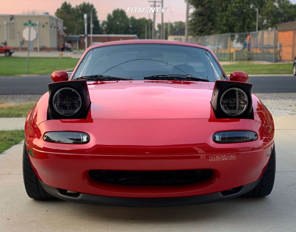 1990 Mazda Miata Base with 15x9 Advanti Racing Storm S1 and Hankook ...