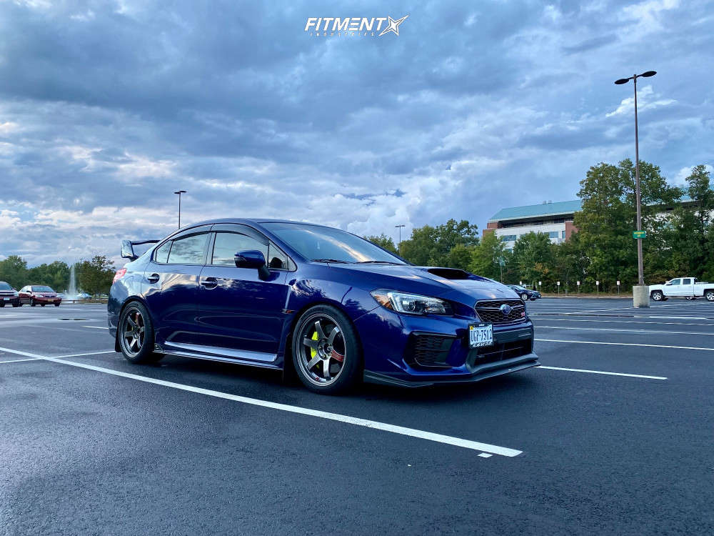 2020 Subaru WRX STI Base with 18x9.5 Volk Te37sl and Michelin 265x35 on ...