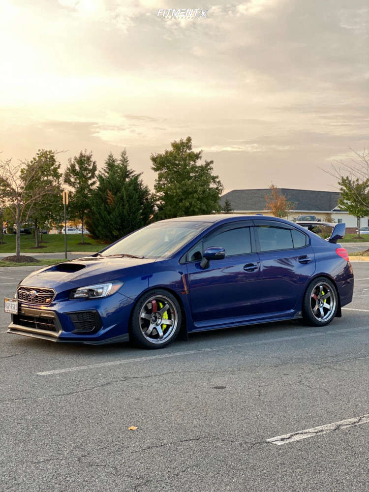 2020 Subaru WRX STI Base with 18x9.5 Volk Te37sl and Michelin 265x35 on ...
