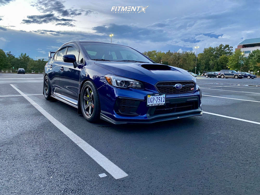 2020 Subaru WRX STI Base with 18x9.5 Volk Te37sl and Michelin 265x35 on ...