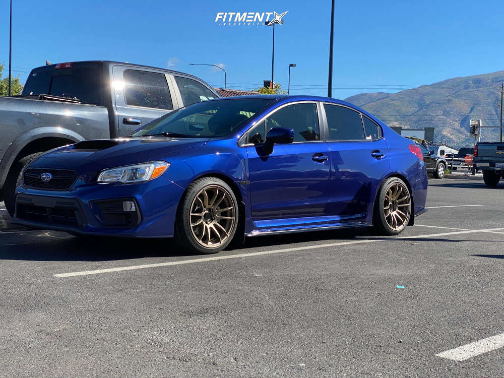 2018 Subaru WRX Base with 18x9.5 AVID1 AV20 and Michelin 255x35 on ...