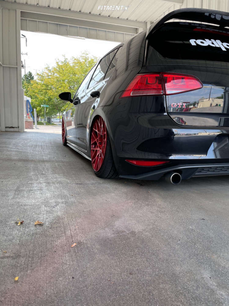 2017 Volkswagen GTI SE with 19x8.5 Rotiform Blq and Lexani 215x35 on Air Suspension | 1933407 ...