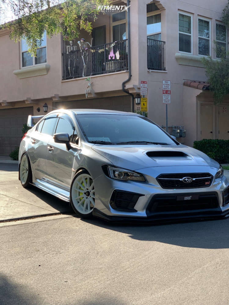 2020 Subaru WRX STI Base with 18x9.5 Cosmis Racing R1 and Falken 255x35 ...