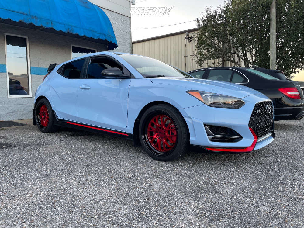 2019 Hyundai Veloster N Base with 18x8.5 F1R F21 and Leao 225x40 on ...