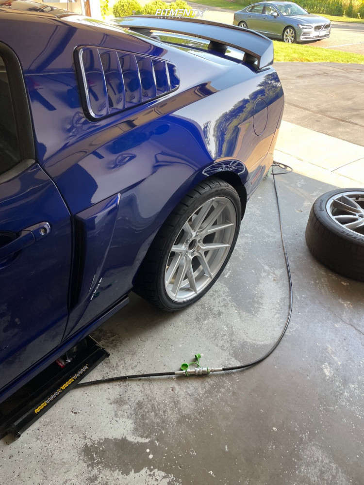 2013 Ford Mustang GT with 20x9 Aodhan Aff3 and Nitto 255x35 on Lowering ...