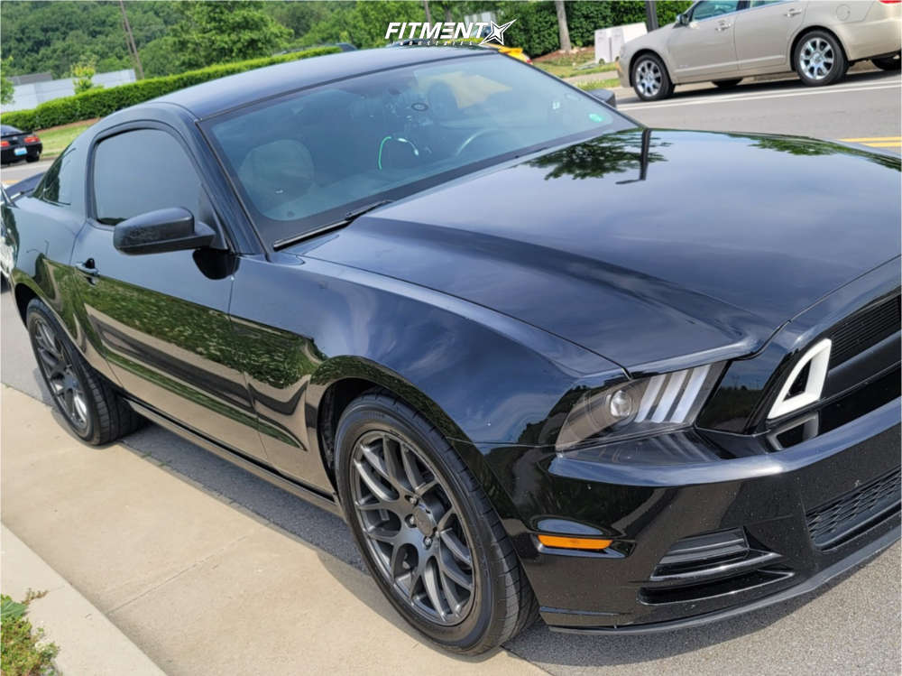 2014 Ford Mustang Base with 18x9.5 American Muscle Amr and Sumitomo ...