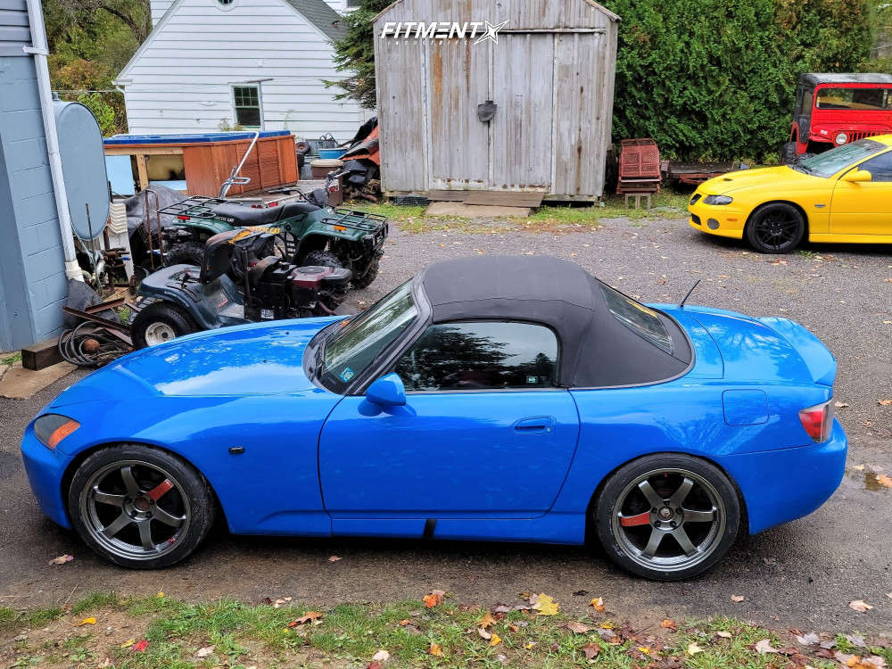 2001 Honda S2000 Base with 18x9.5 Rays Engineering Te37 and Toyo Tires ...