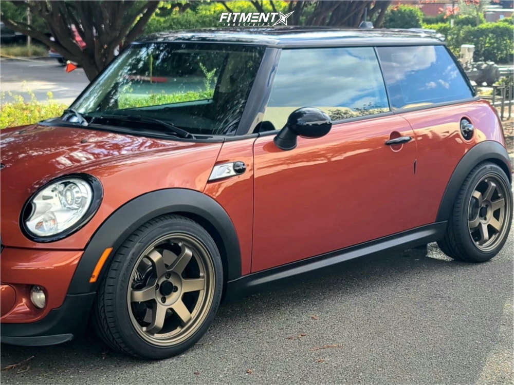 2013 Mini Cooper S with 17x8 AVID1 AV6 and Hankook 215x45 on Lowering ...