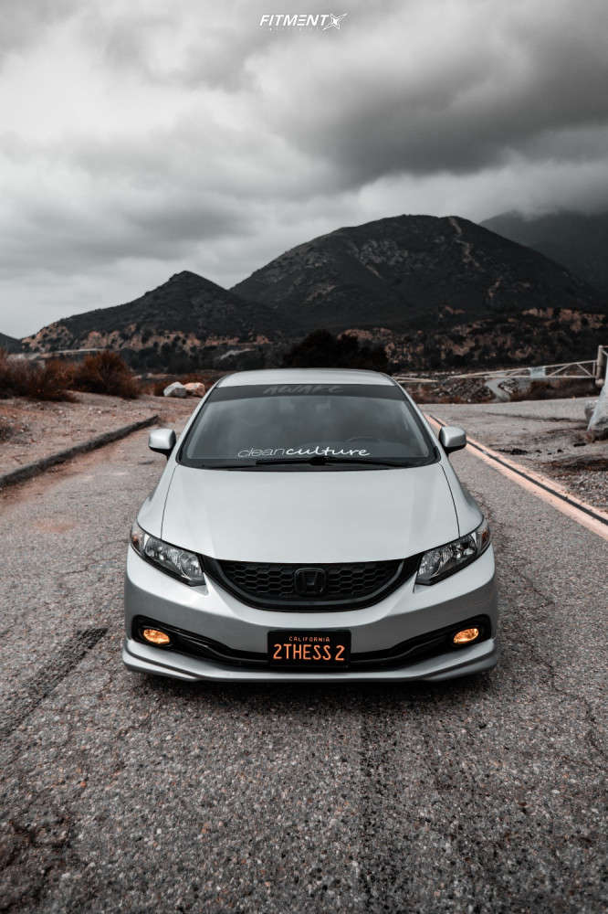 2013 Honda Civic LX with 18x8.5 Option Lab R716 and Hankook 215x45 on ...