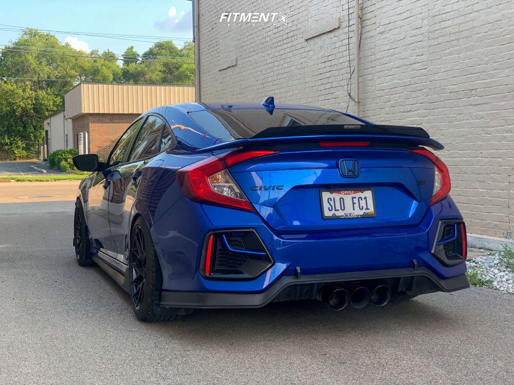 2020 Honda Civic Si with 18x9.5 Enkei Tm7 and Michelin 265x35 on ...