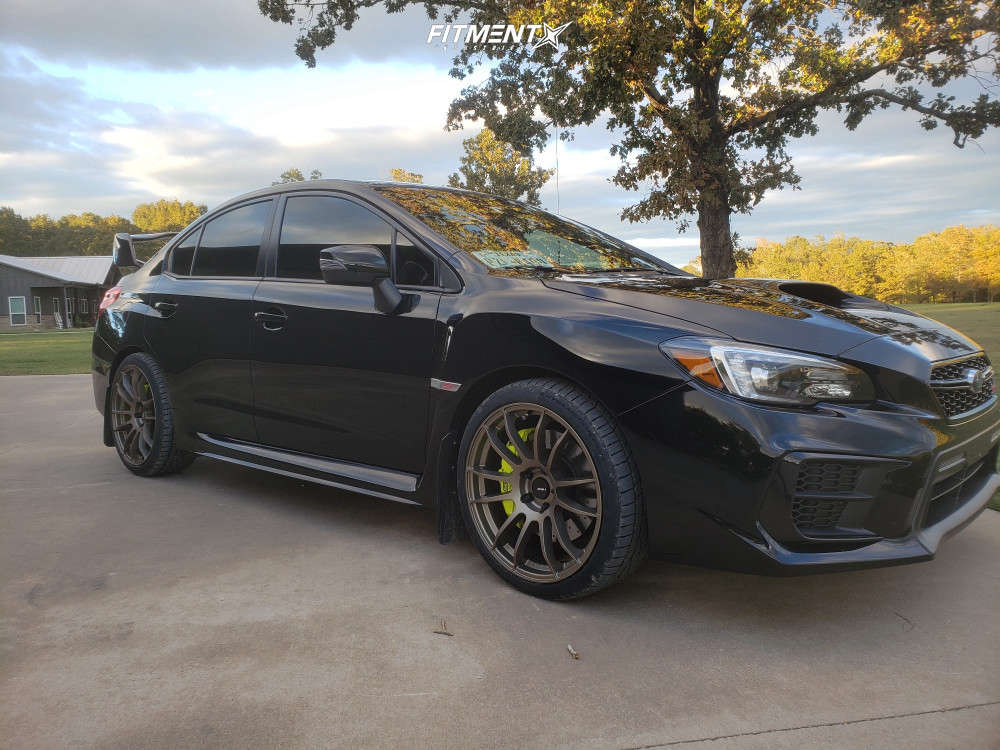 2021 Subaru WRX STI Base with 19x8.5 AVID1 AV20 and Continental 245x35 on Stock Suspension ...