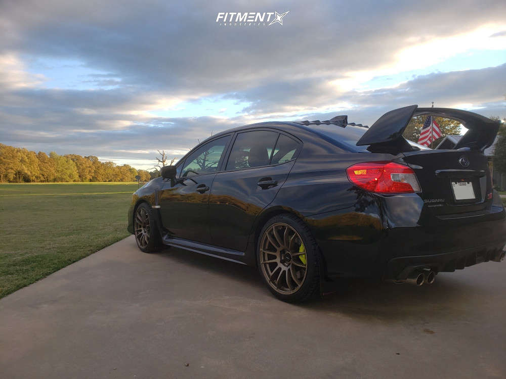 2021 Subaru WRX STI Base with 19x8.5 AVID1 AV20 and Continental 245x35 on Stock Suspension ...