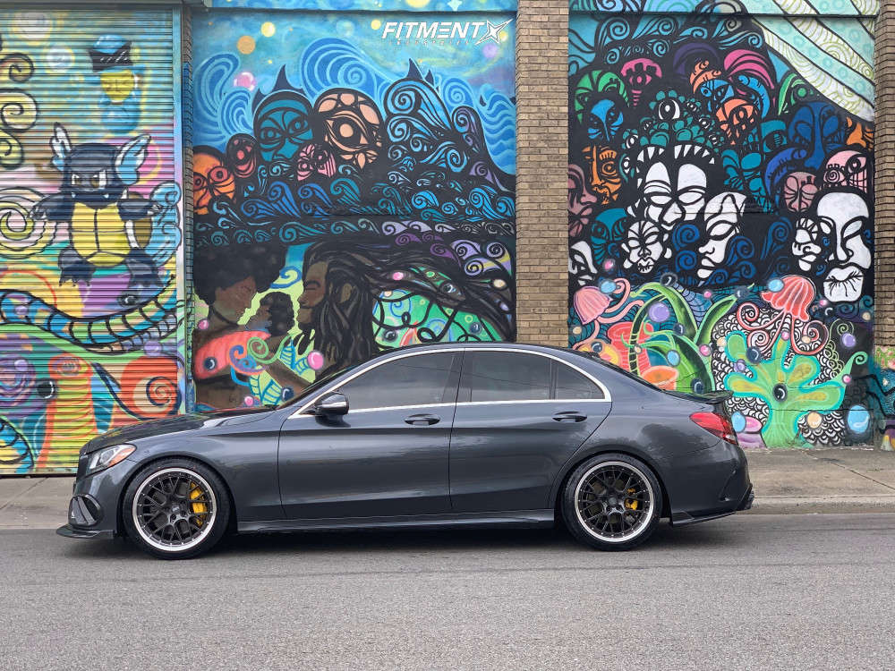 2015 Mercedes-Benz C300 4Matic with 19x9.5 ESR Cs11 and Federal 235x40 ...