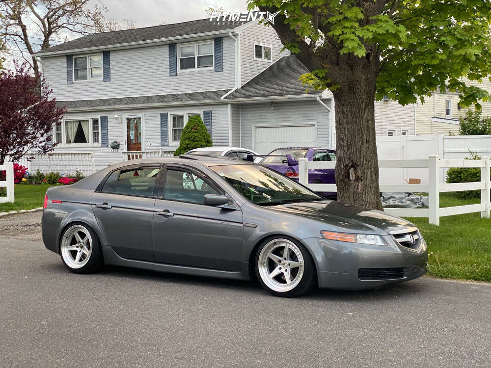 2005 Acura TL Base with 18x9.5 Aodhan Ds05 and Federal 225x40 on Coilovers | 1939055 | Fitment ...