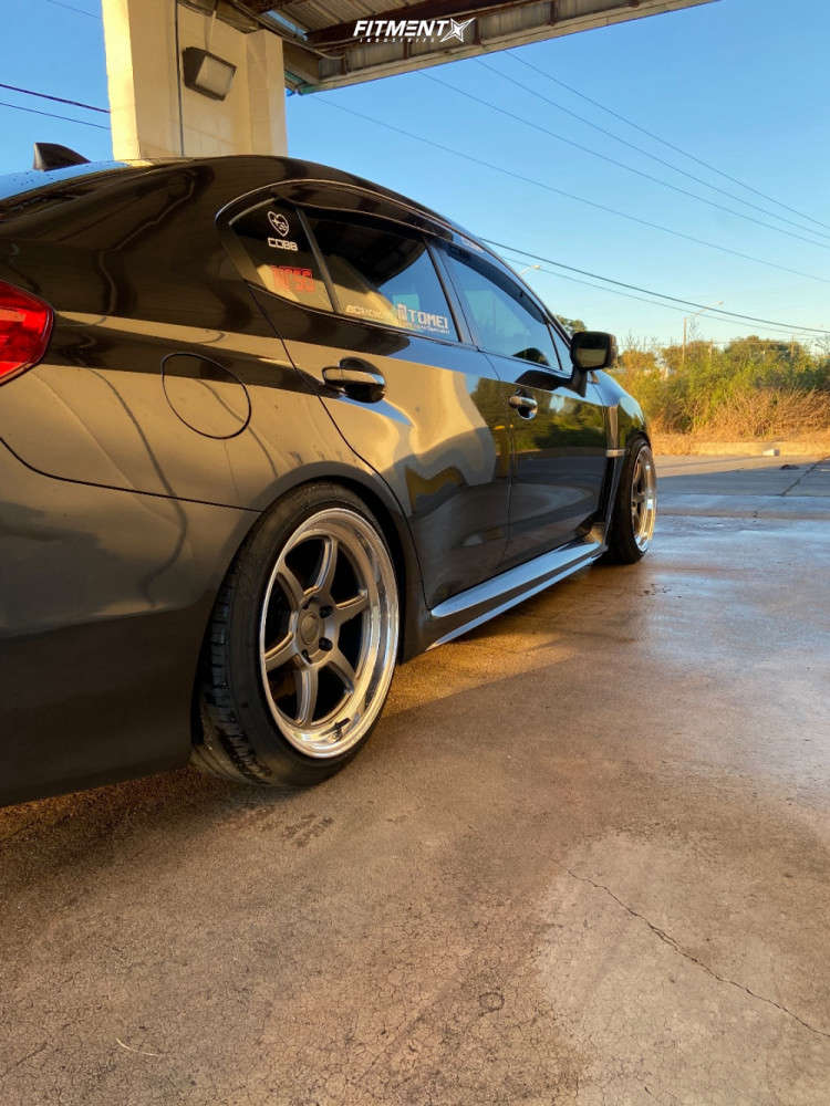 2016 Subaru WRX STI Base with 18x9.5 Kansei Roku and Kumho 225x40 on ...
