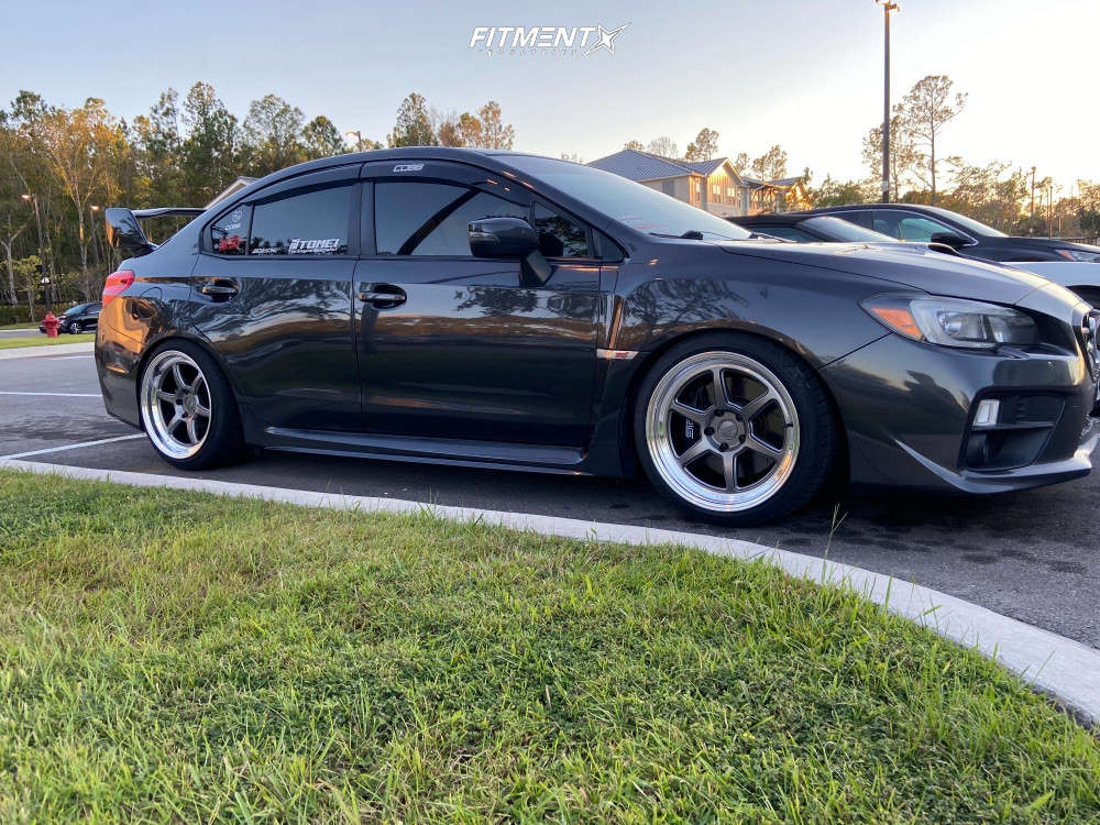 2016 Subaru WRX STI Base with 18x9.5 Kansei Roku and Kumho 225x40 on ...